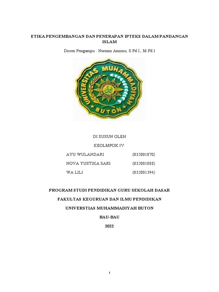 Kelompok Iv - Etika Pengembangan Dan Penerapan Ipteks Dalam Pandangan ... Kelompok Iv - Etika Pengembangan Dan Penerapan Ipteks Dalam Pandangan ...