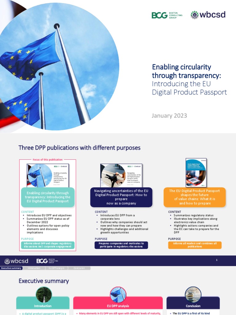 Enabling Circularity Through Transparency - Introducing The EU DPP ...