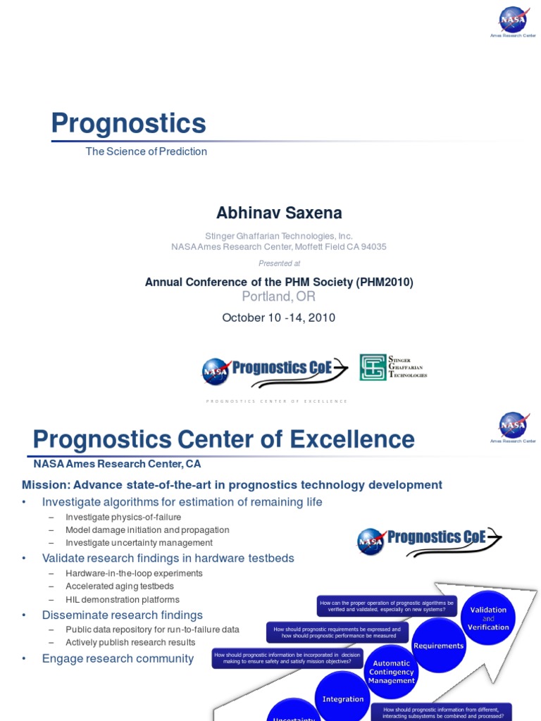 NASA Prognostics Technology Overview | PDF | Reliability Engineering | Prediction