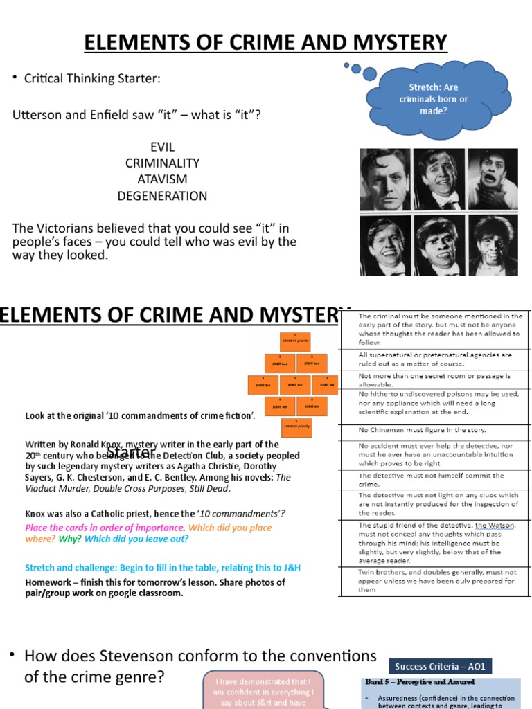 Lesson 6 - Jekyll and Hyde Context Crime | PDF