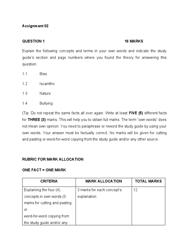 Assignment 02 2023 | PDF | Cognitive Psychology | Behavioural Sciences