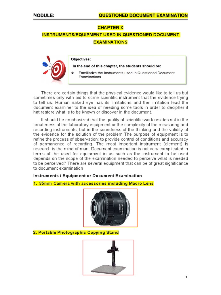 Instruments for Questioned Document Examination | PDF | Infrared | Optics