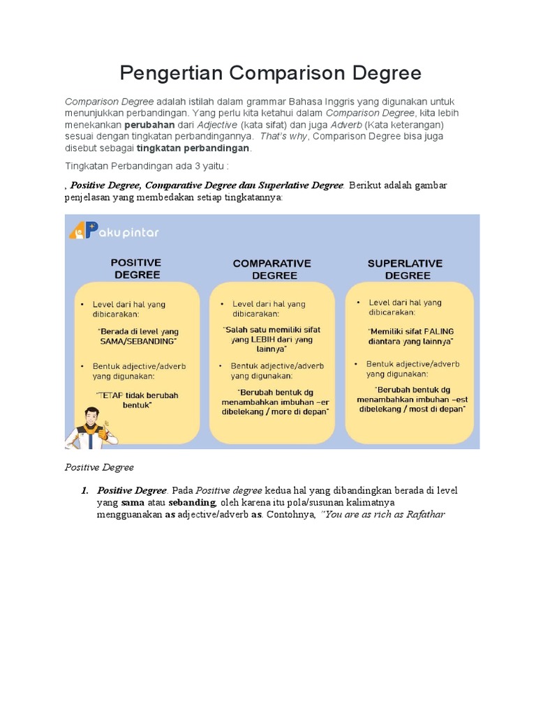 Pengertian Comparison Degree | PDF