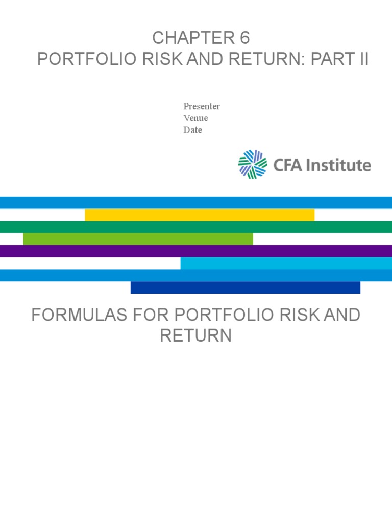 Portfolio Risk and Return Part 2 | PDF