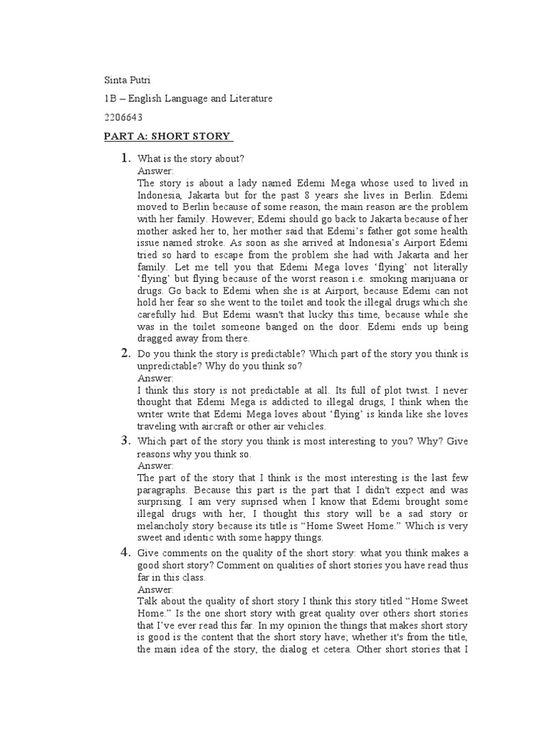 Foundation of Literature (Short Story Analysis) | PDF | Poetry