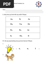 Letrang XX Kindergarten Worksheets | PDF