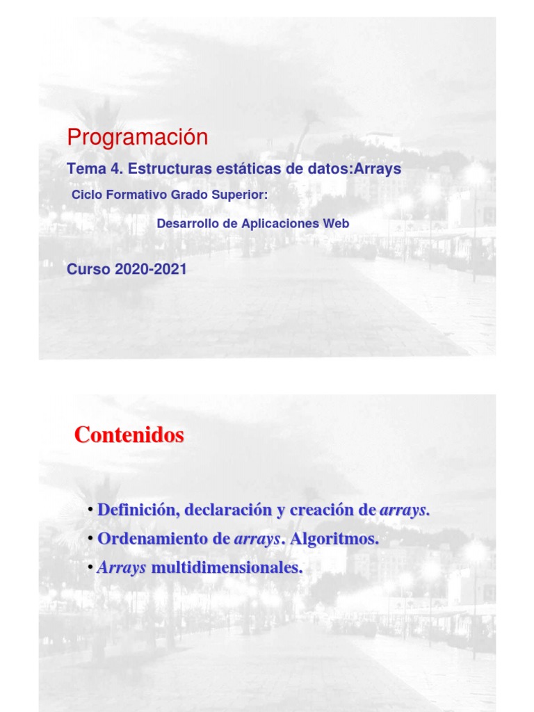 Tema 4.1 - Arrays y Matrices | PDF | Java (lenguaje de programación ... Tema 4.1 - Arrays y Matrices | PDF | Java (lenguaje de programación ...