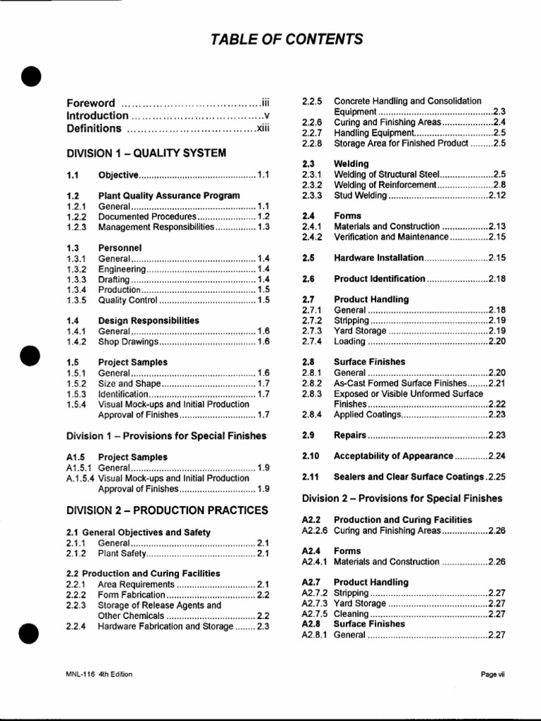 Pages From PCI MNL 116 QC For Plants and Production of STR Precast Con Pro | PDF
