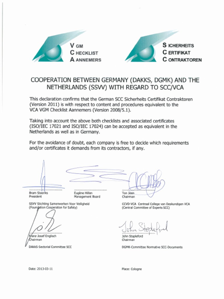 Cooperation Vca SCC | PDF