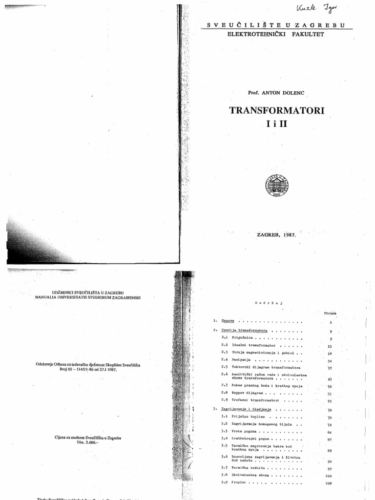 Dolenc Transformatori | PDF