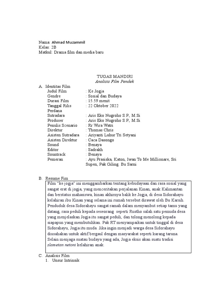 Tugas Mandiri 1 - Ahmad Muzammil-2b | PDF