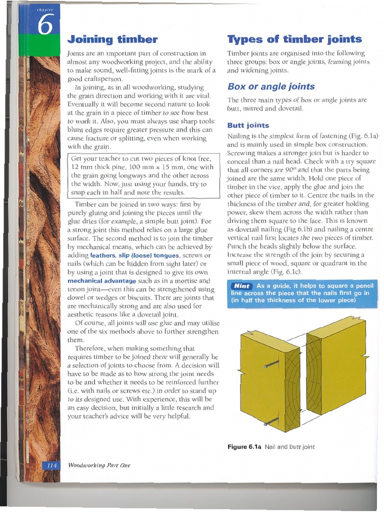 Wood Joinery Scanned Notes | PDF