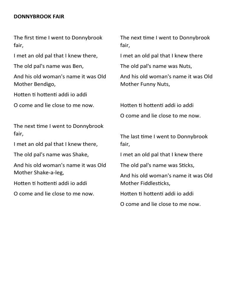 Donnybrook Fair | PDF