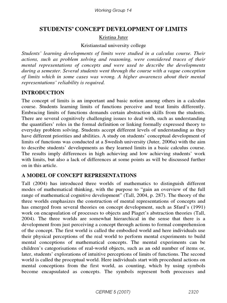 FULLTEXT01 | PDF | Concept | Limit (Mathematics)