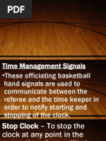 Netball Officiating Signals | PDF | Hand | Arm