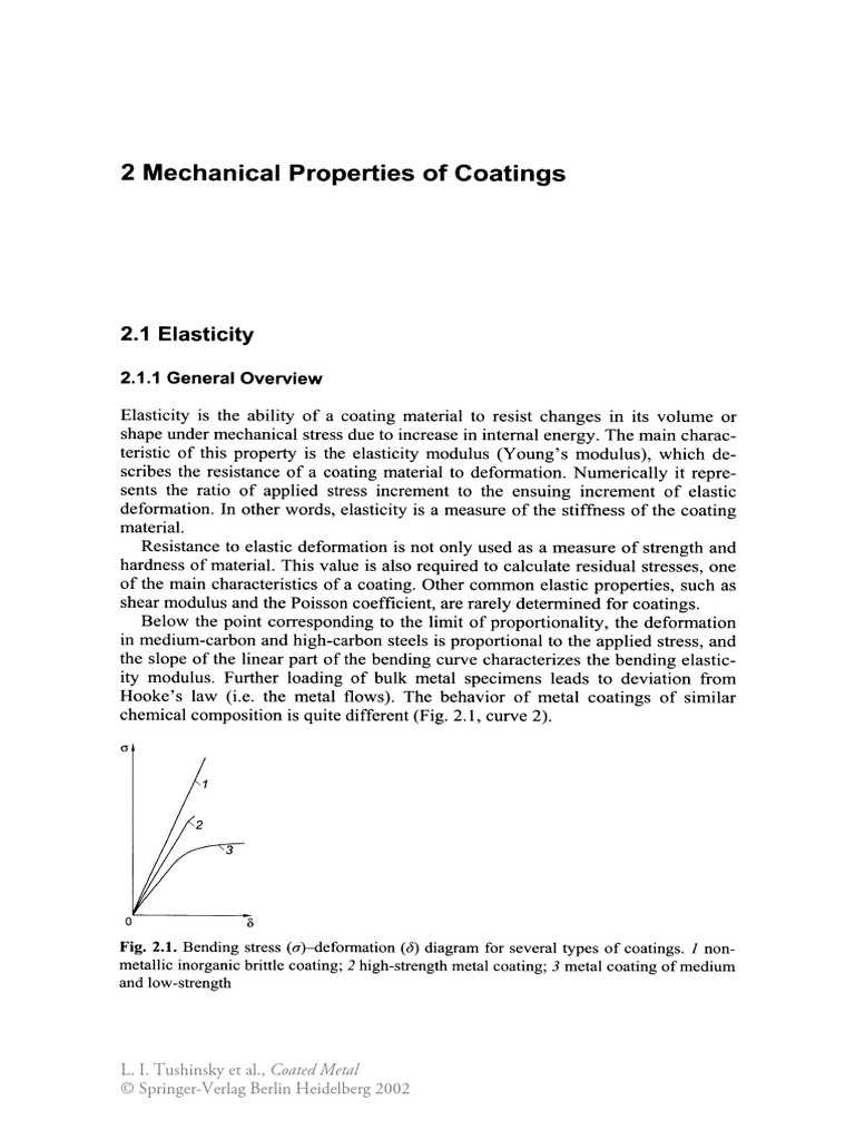 2 Mechanical Properties of Coatings | PDF