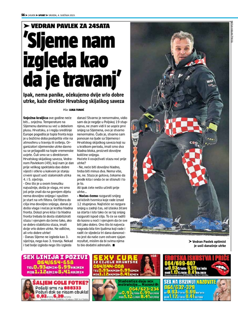 'Sljeme Nam Izgleda Kao Da Je Travanj': Vedran Pavlek Za 24sata | PDF
