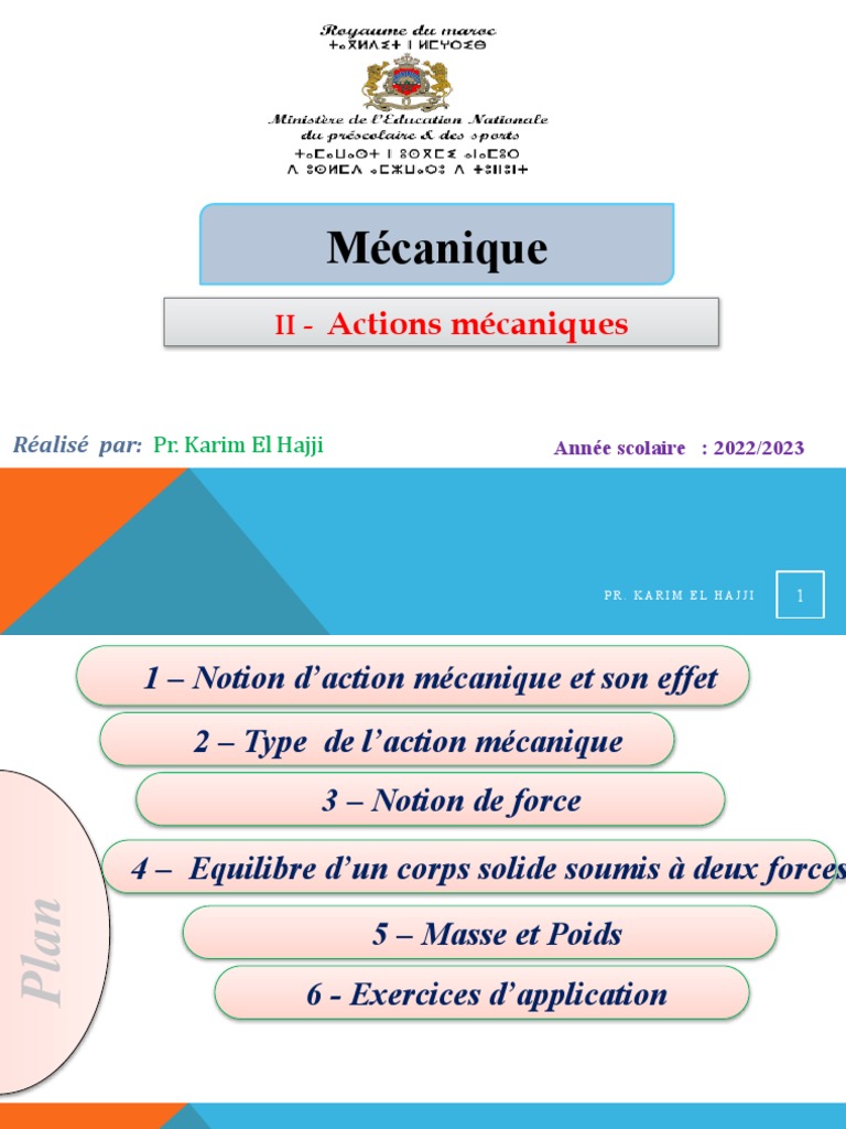 Mécanique 2 | PDF | Sciences physiques | Physique