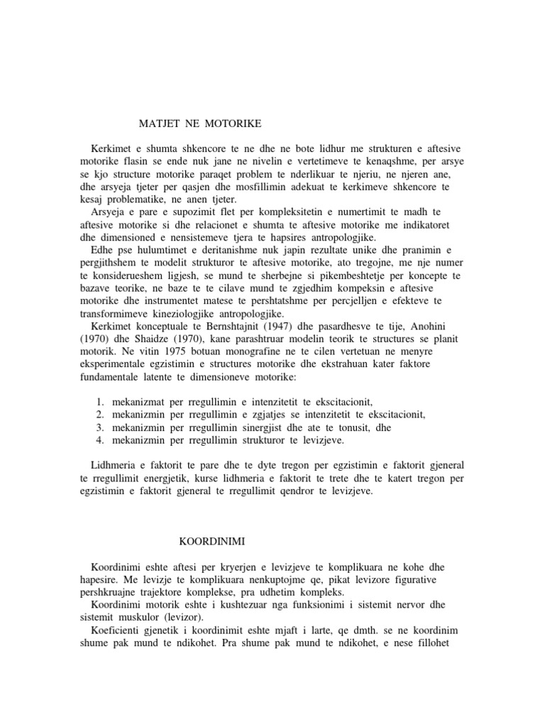 Matjet Ne Motorike 230424 210416 | PDF