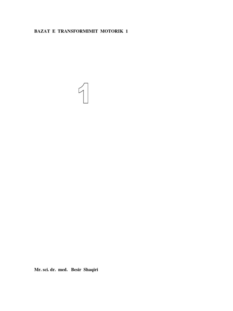 Bazat e Transformimit Motorik 1 230424 210442 | PDF