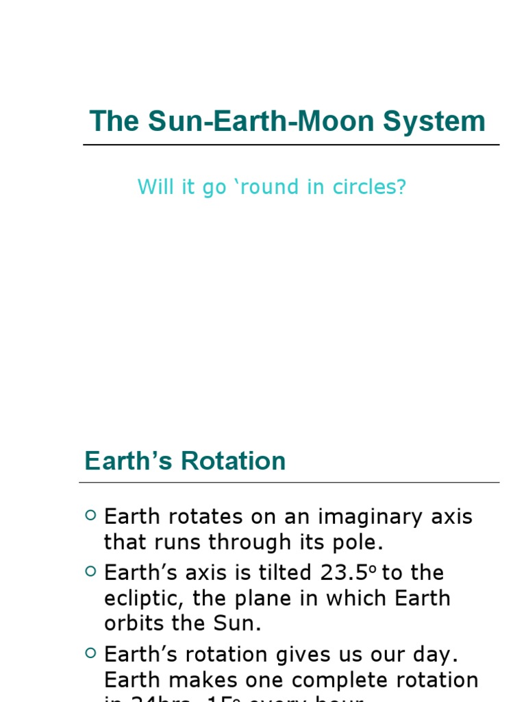 Understanding the Sun-Earth-Moon Dynamics | PDF | Moon | Tide