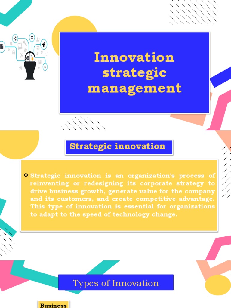 Innovation Strategic Management Pdf Strategic Management Innovation
