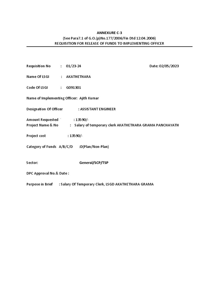 Annexure c3 Clerk | PDF