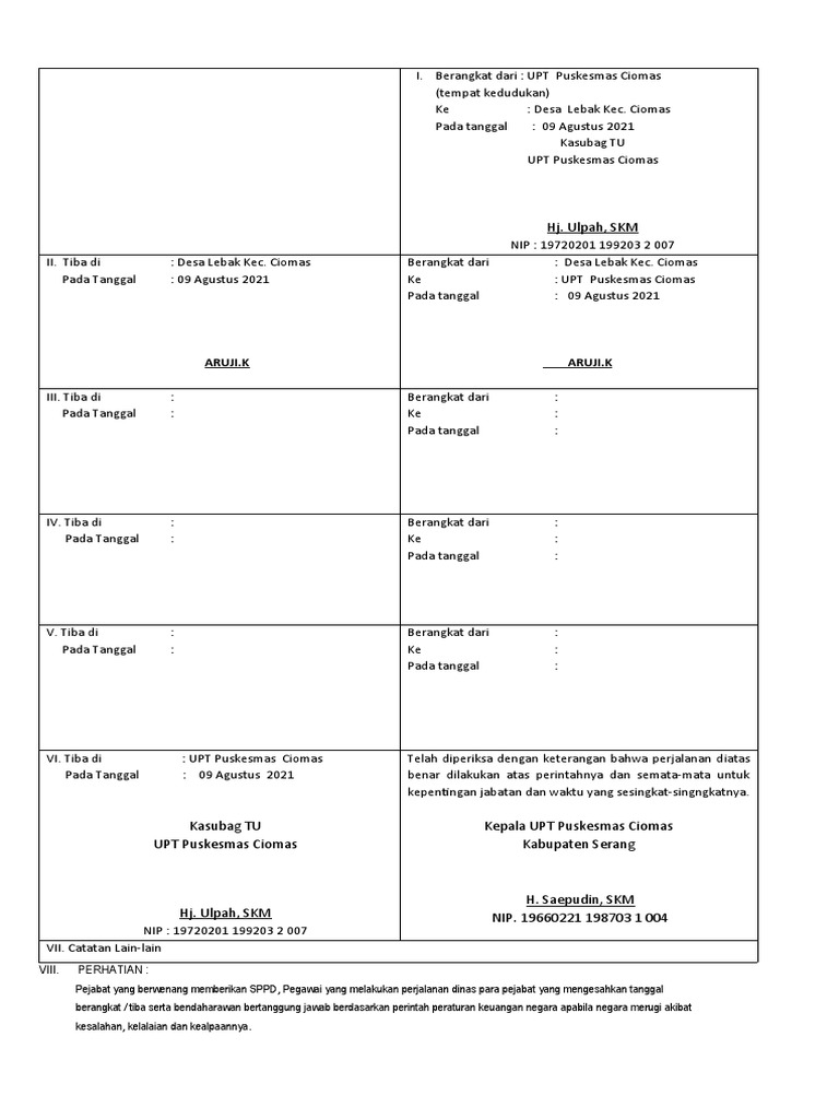 SPJ Posyandu Lebak Agustus | PDF