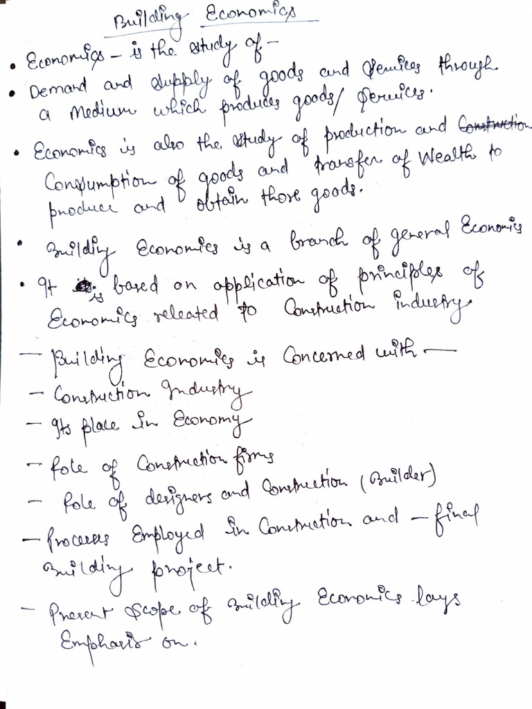 Building Economics | PDF