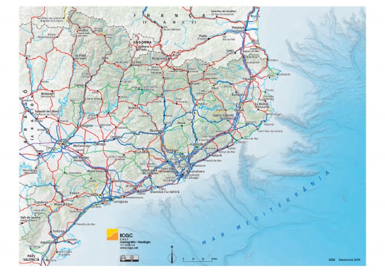 2019 Icgc Mapa Comunicacions Usos Sol | PDF