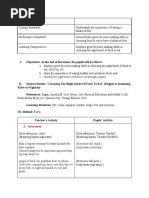 Detailed Lesson Plan in Physical Education Grade 2 Gerald | PDF ...