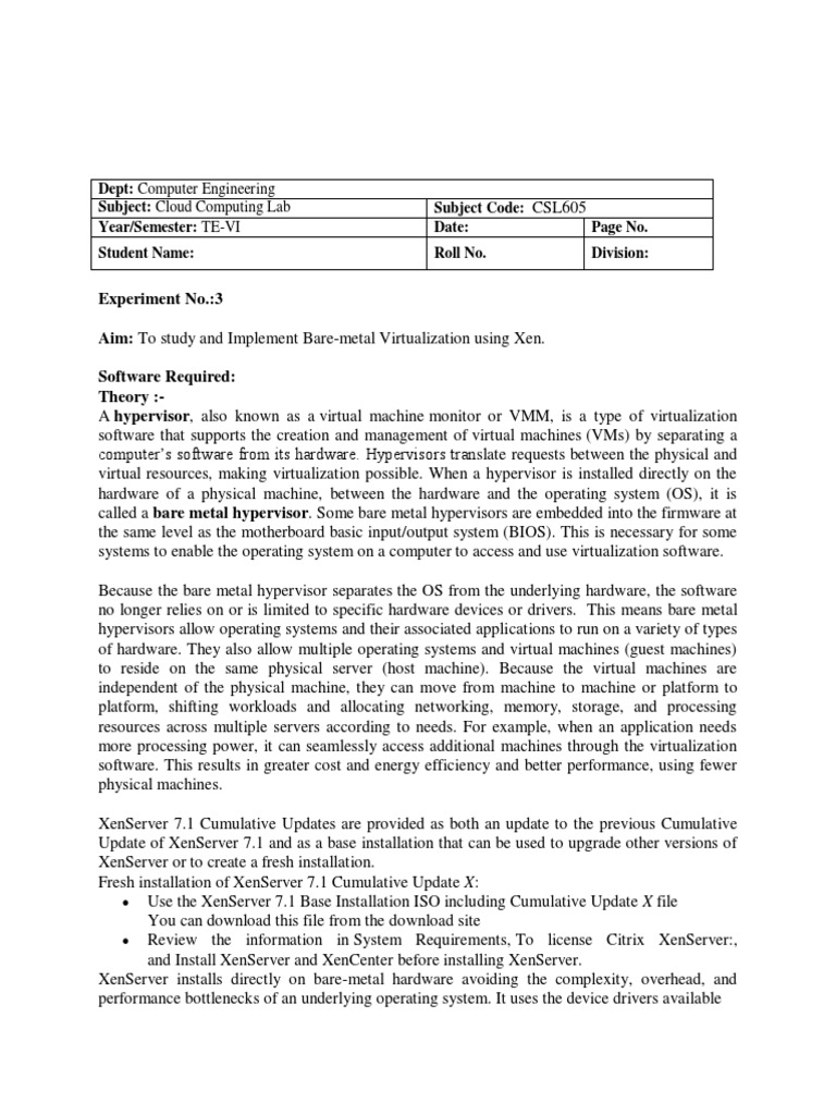 Expt 3 | PDF | Operating System | Virtualization