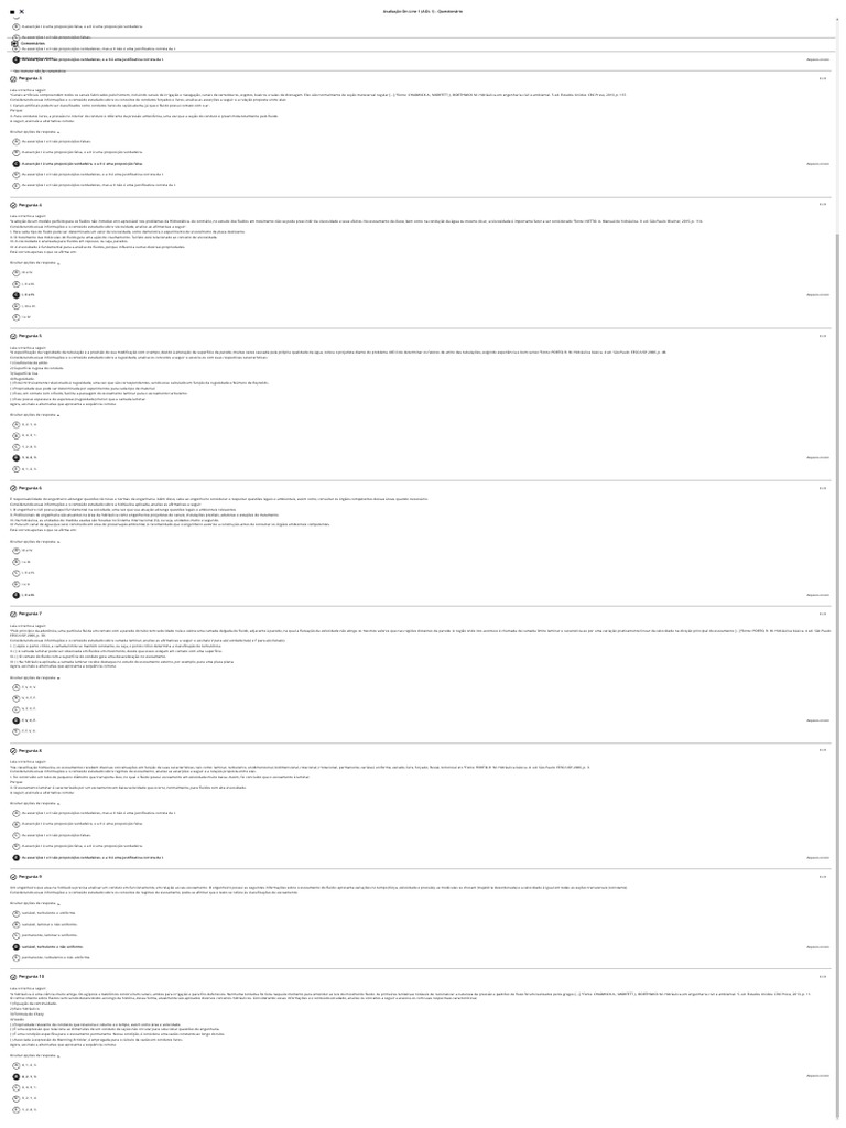 Hidro 0110 | PDF | Mecânica dos fluidos | Fluxo laminar