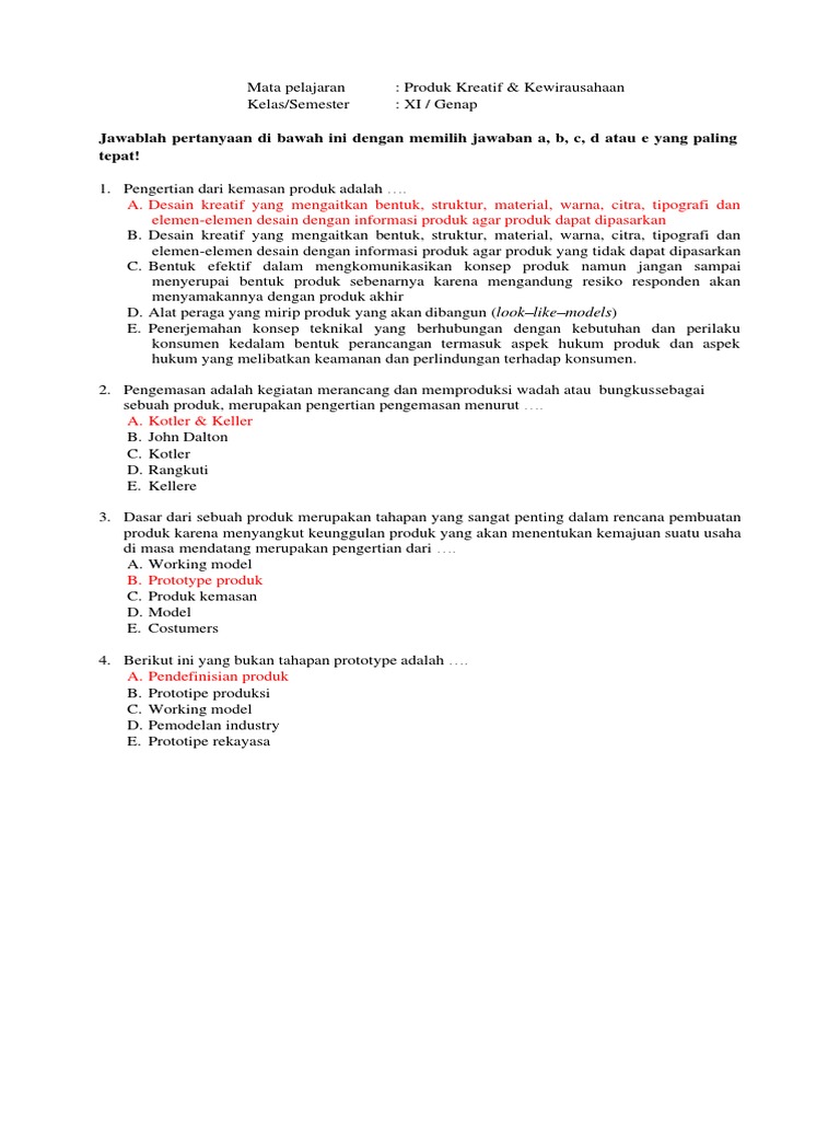 Soal PKK - Kelas Xi - Jurusan Askep Dan Otkp - Guru Mapel Suriaty | PDF