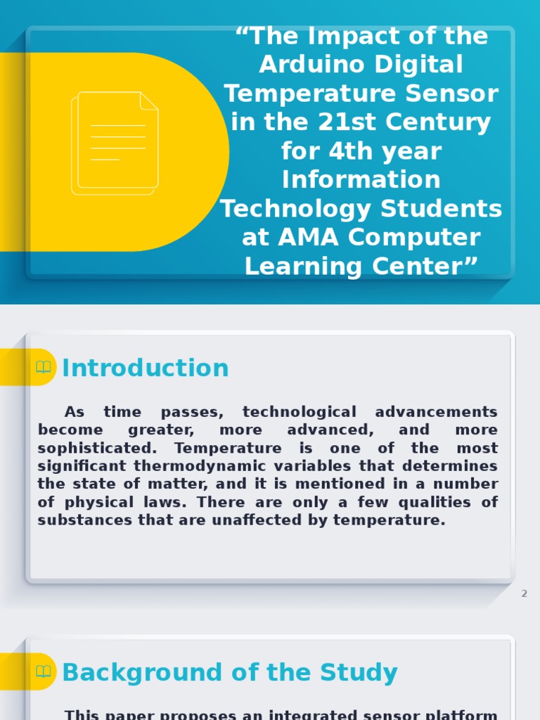 Arduino Digital Temperature Sensor | PDF