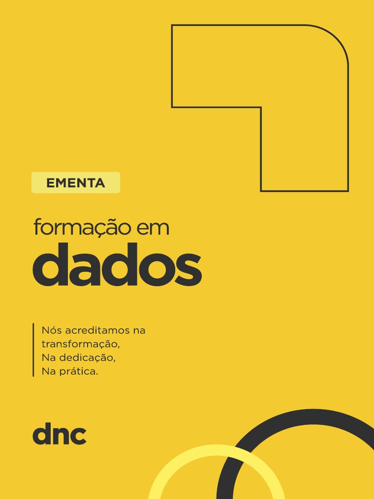 EMENTA 3.0 Ementa Formacao em Dados 2023 - Sem Tabela Comparativa | PDF | Ciência de Dados ...