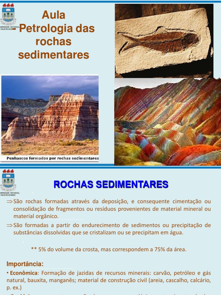 Aula 04 - APP - Rochas Sedimentar REMOTO | PDF | Intemperismo | Rocha ...