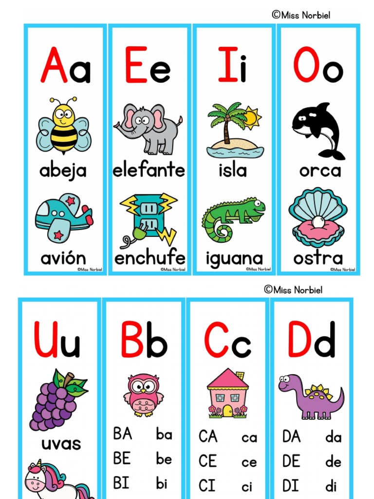 Llavero de Silabas - Miss Norbiel | PDF