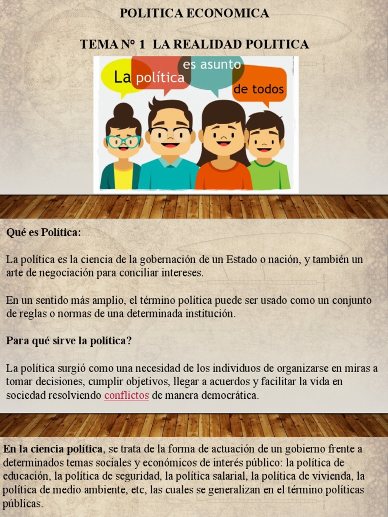 Realidad Política y Sistemas de Gobierno | PDF | Estado (política ...