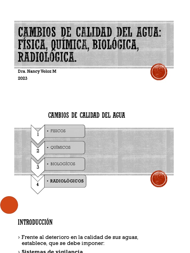 Cambios de Calidad Del Agua | PDF | Agua | Patógeno