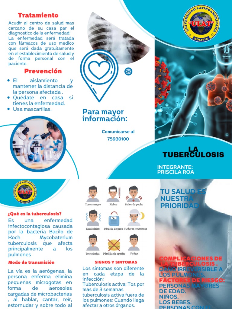Folleto TB | PDF | Tuberculosis | Salud pública