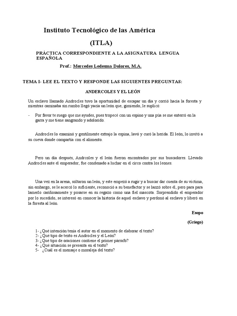 Práct. Leng. Española I PDF | PDF | Sueño | Sicología