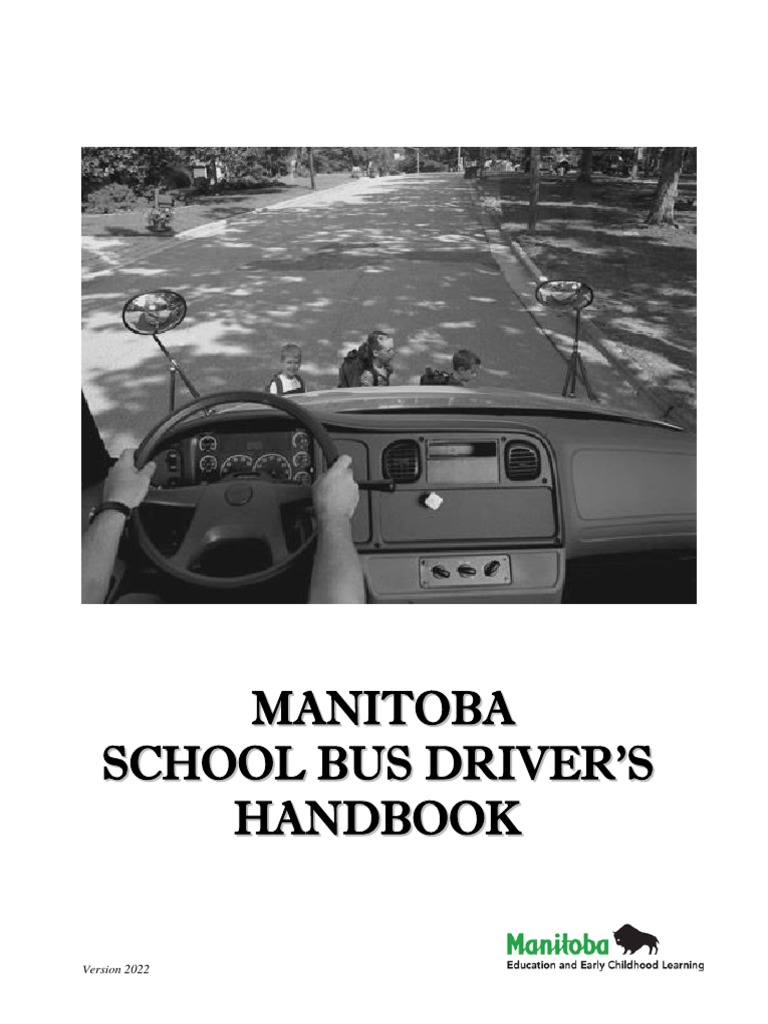 Manitoba School Bus Driver Handbook 2022 | PDF | Driver's License ...