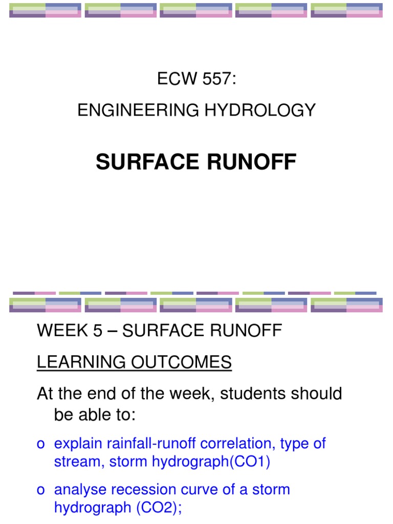 Surface Runoff | PDF | Stream | Surface Runoff
