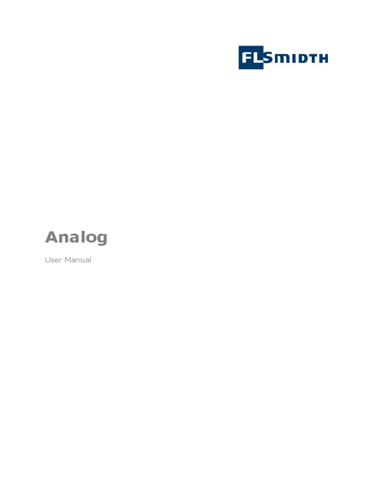 ACESYS V8.0 - User Manual - Analog | PDF | Parameter (Computer Programming) | Programmable Logic ...