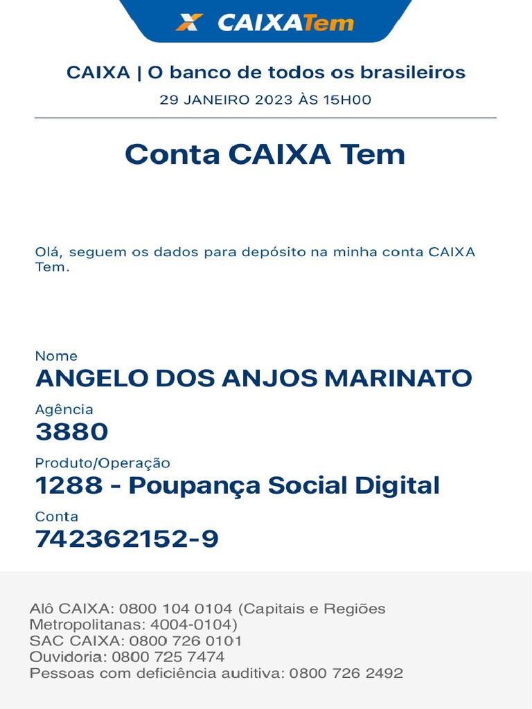 Conta Caixa | PDF