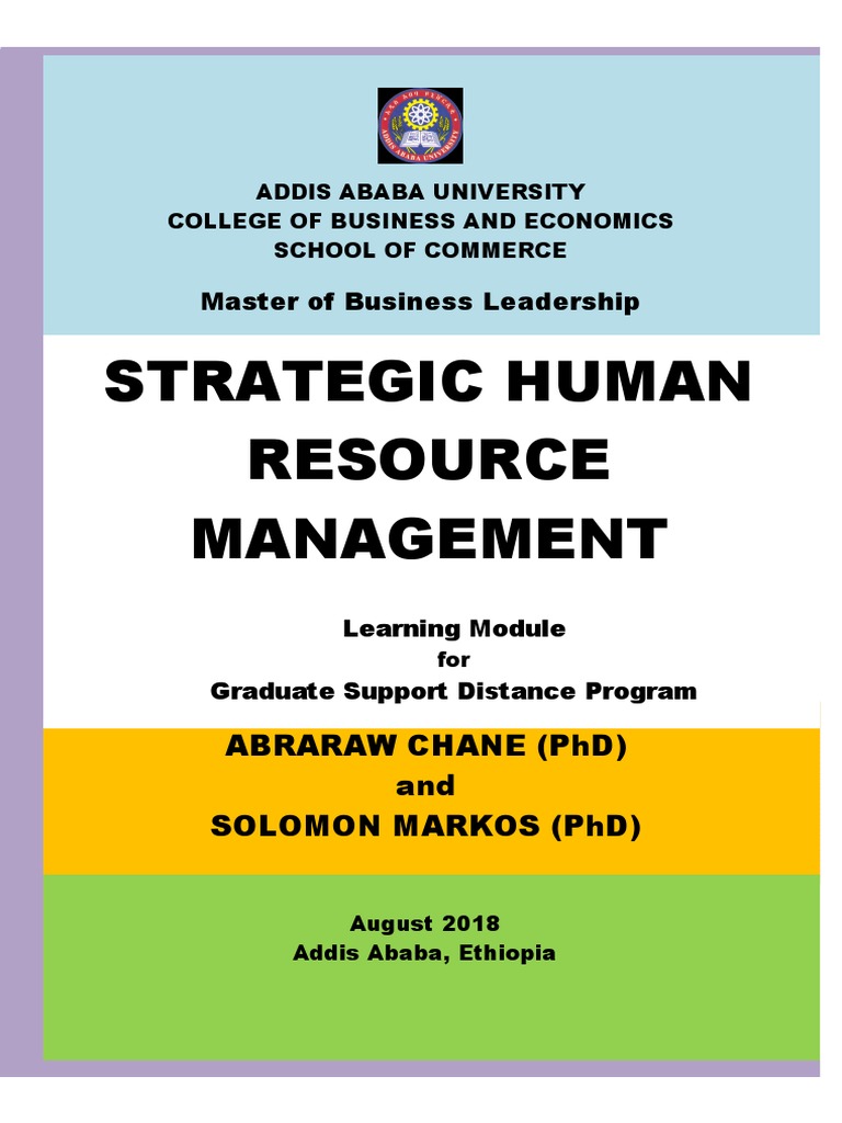 Strategic Human Resource Managment | PDF | Human Resource Management ...