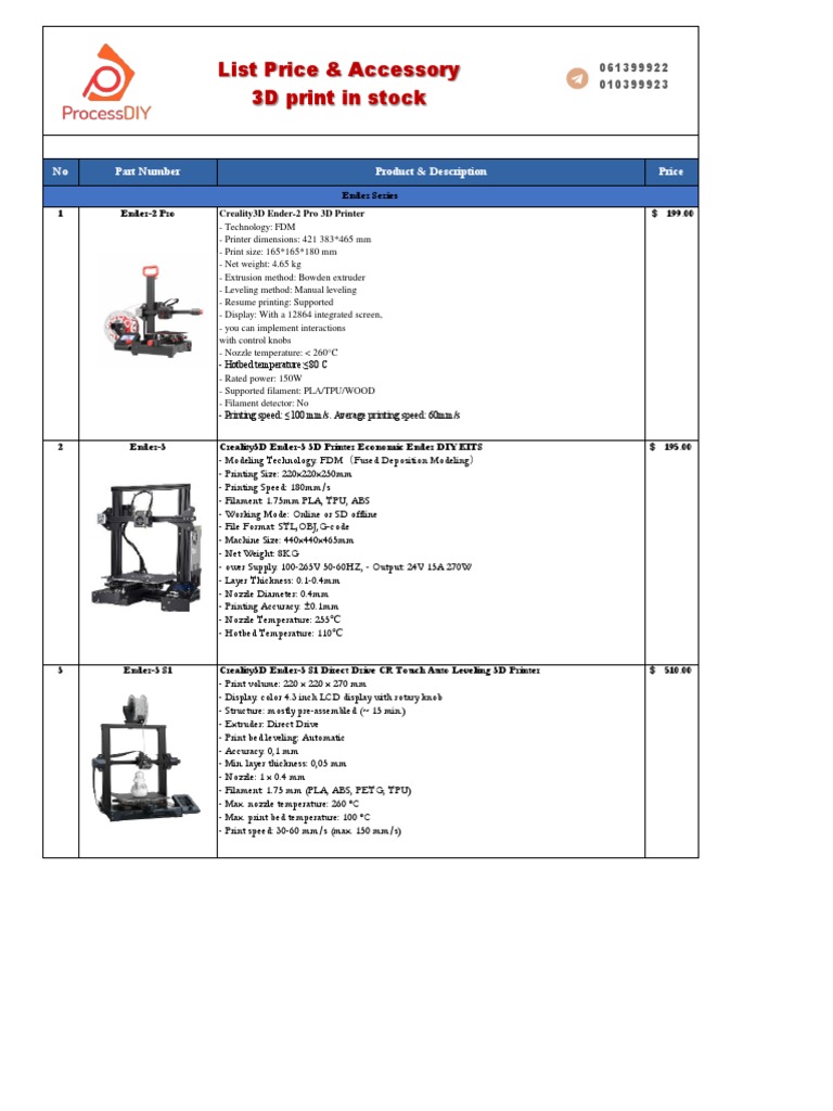 3D Print Catalog | Download Free PDF | 3 D Printing | Printer (Computing)