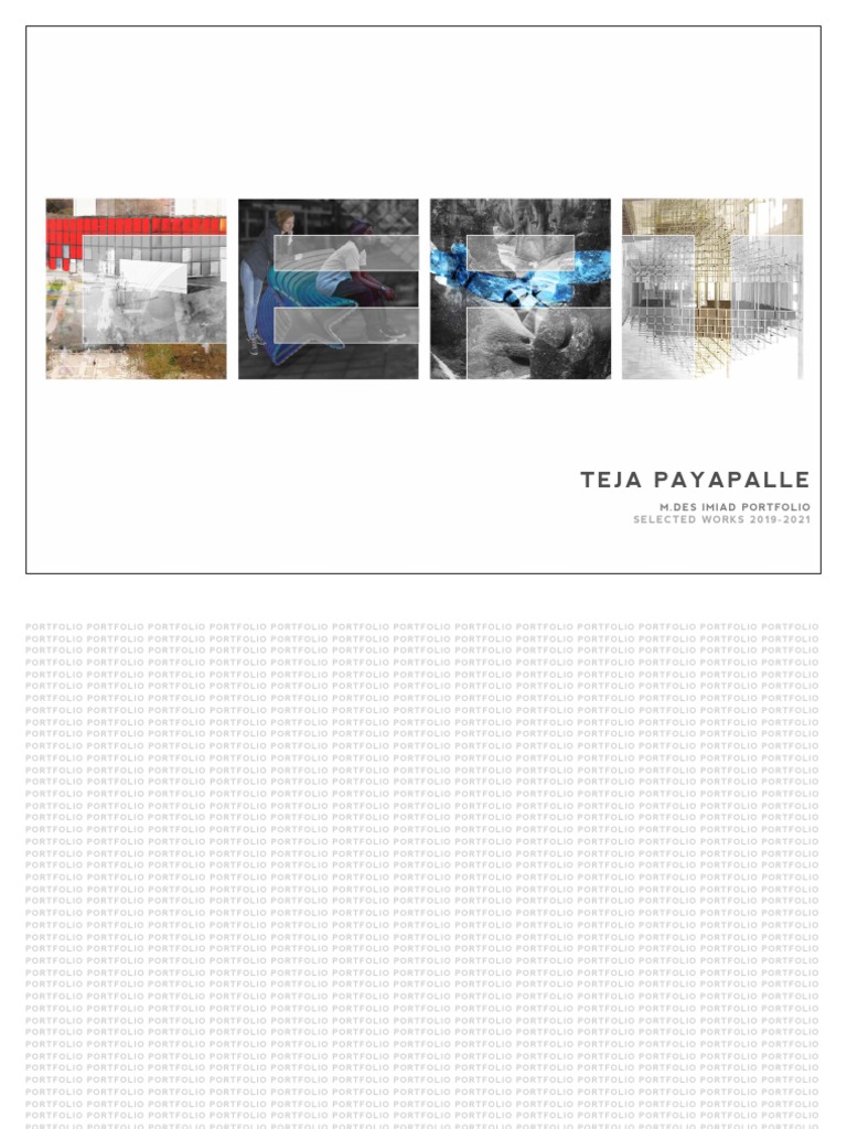 1.4 - MDes Portfolio - Teja Payapalle | PDF