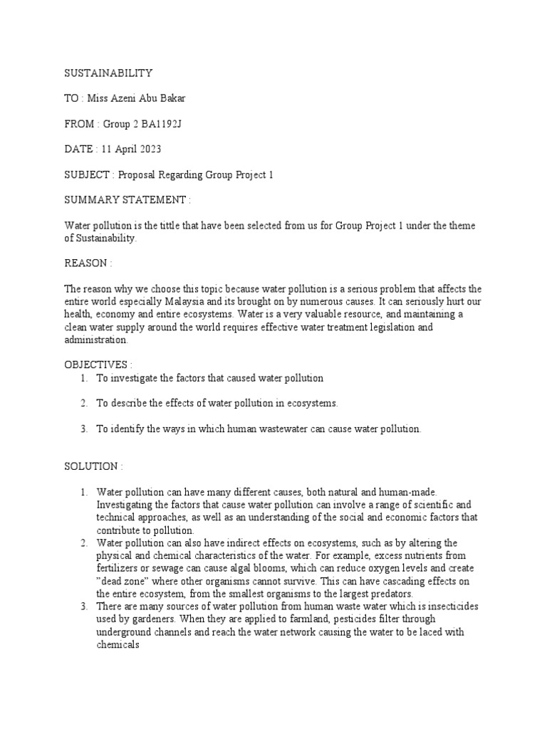 MGT269 Group Project 1 (Group 2) - Proposal | PDF